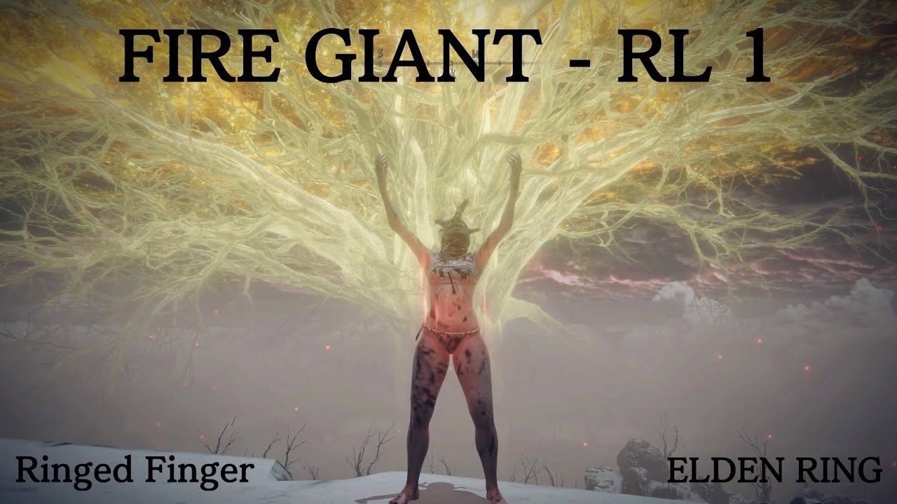 ELDEN RING - FIRE GIANT RUNE LEVEL 1 - YouTube