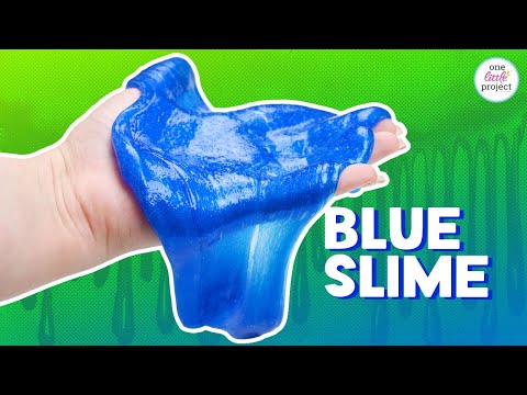 How to Make Blue Slime - Easy Recipe for Glossy Blue Slime