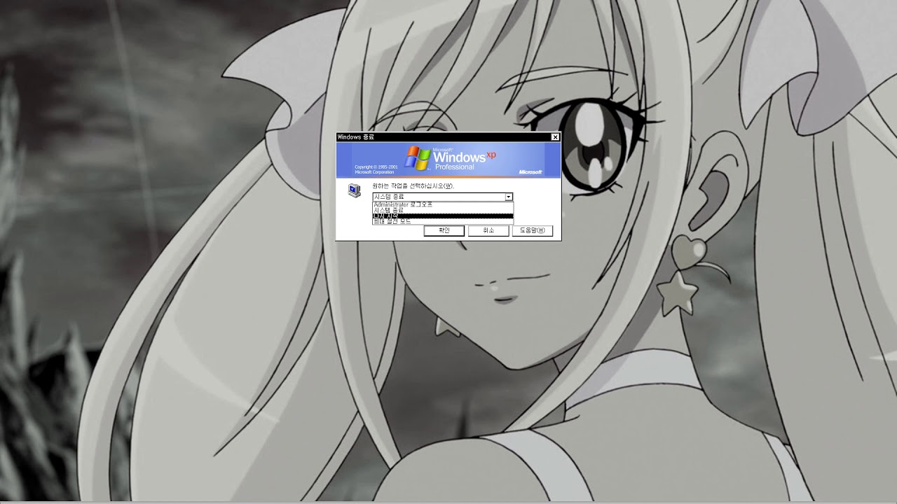 Windows XP shutdown with classic logoff screen (Korean version) - YouTube