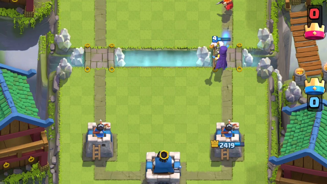 Clash Royale battle get 3 crowns - YouTube