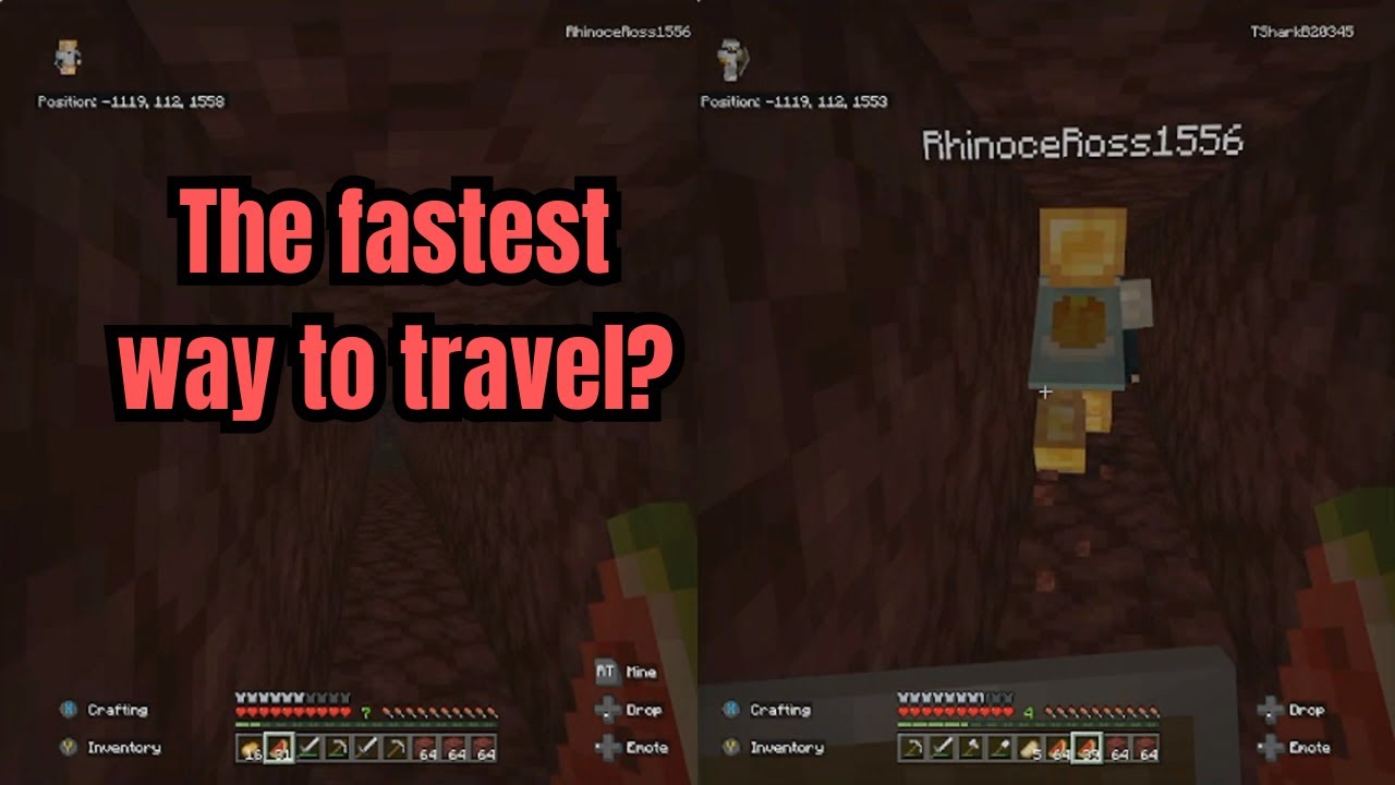 The Fastest Way To Travel? - Minecraft - My Nether Tunnel - YouTube