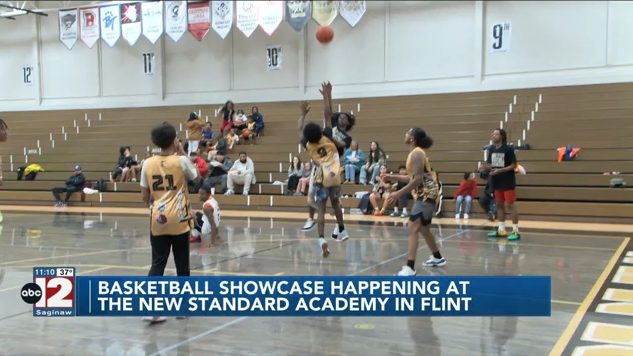 Flint basketball showcase bridging generational gap in community - YouTube