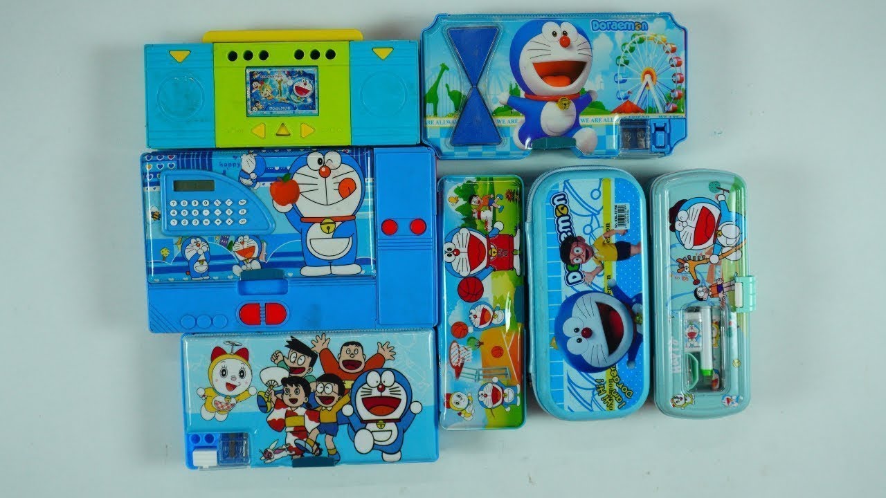 Mega doraemon toy collection pencil,geometry box doraemon stationery ...