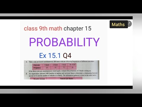 class 9th chapter 15 | probability | Ex 15.1 Q4 | lecture 5 | goa board ...