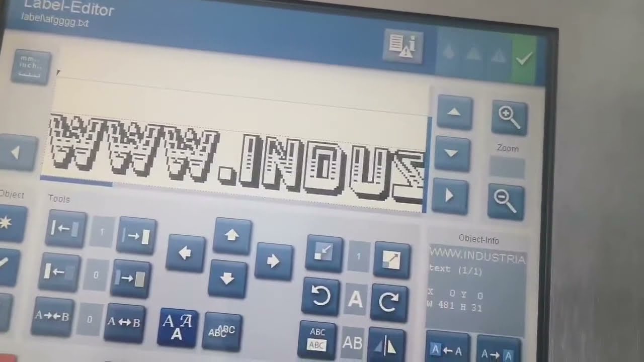 CIJ printer "Koenig and Bauer" alphaJET into - Printing with custom ...