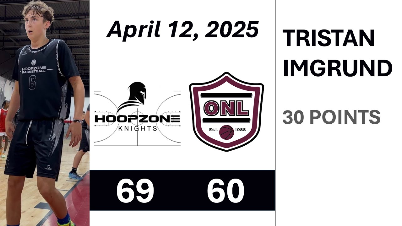 April 12, 2025 | Hoopzone (Toronto) vs Ottawa Next Level | Tristan ...
