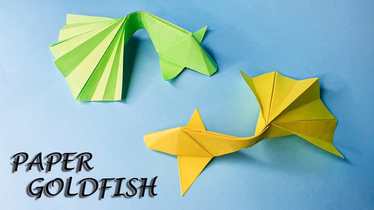 How to make a paper goldfish || Paper craft || Paper plane 286 - YouTube