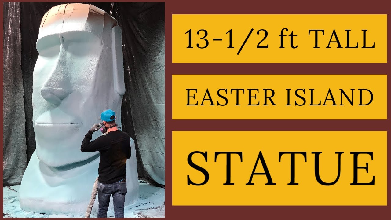 Making Moai Statue from Easter Island- Easter Island Statue - YouTube
