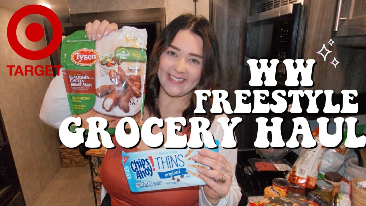 WEEKLY WW FREESTYLE GROCERY HAUL FROM TARGET - YouTube