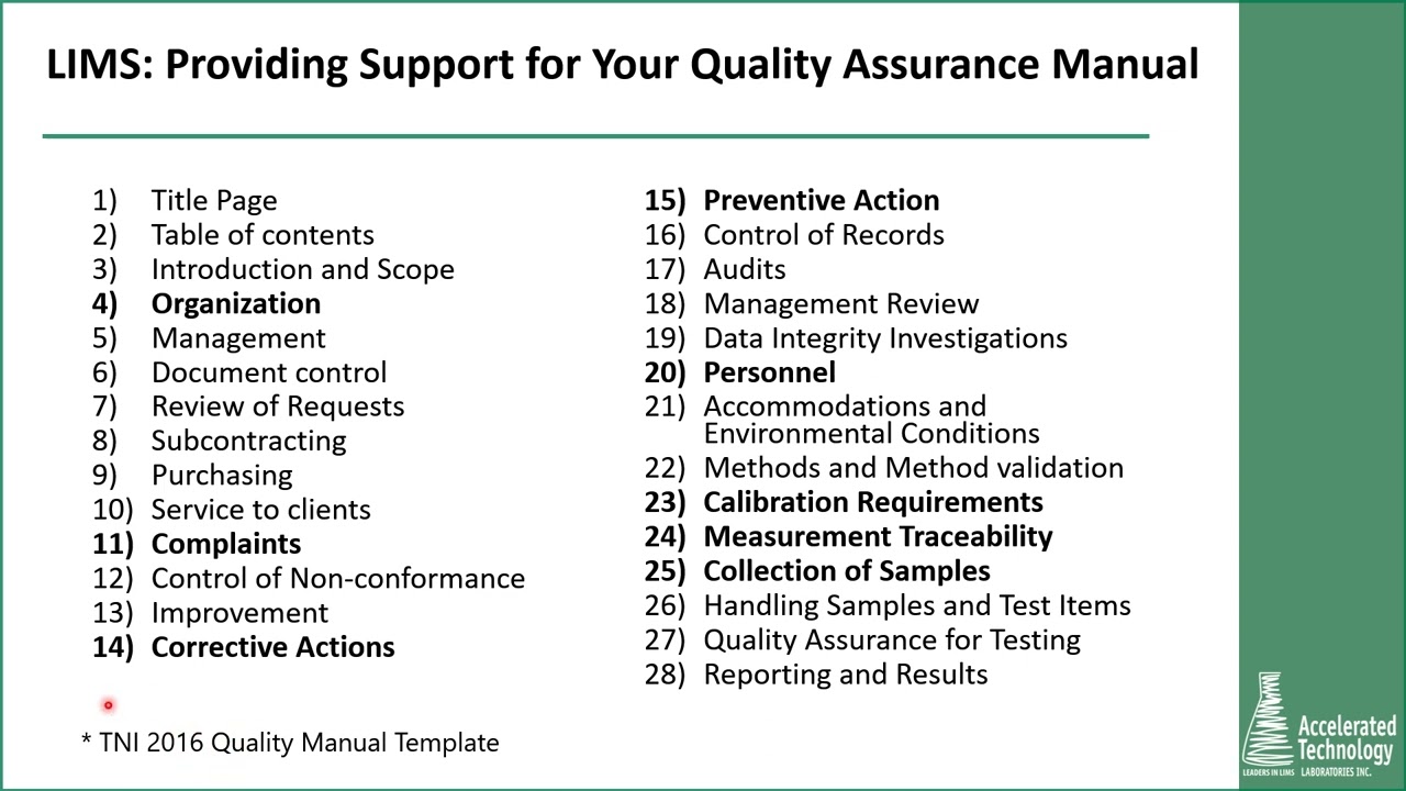 LIMS: A Critical Tool for Achieving and Maintaining Regulatory ...