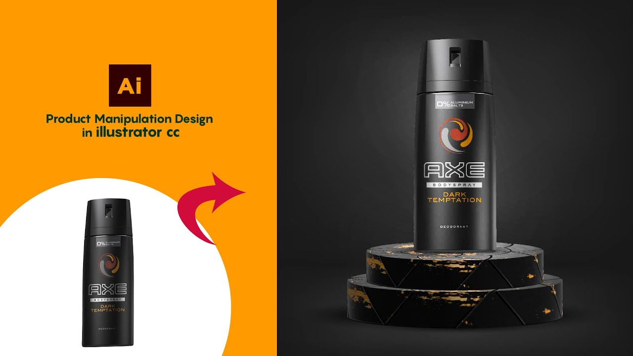 Adobe illustrator Tutorial | Product Manipulation Vector Design | Hindi ...