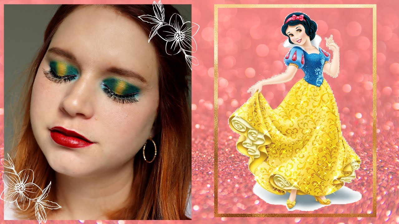 SNOW WHITE INSPIRED MAKEUP LOOK - DISNEY SERIE - YouTube