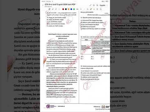 OTK 5 aprel 8 sinif Azərbaycan dili 