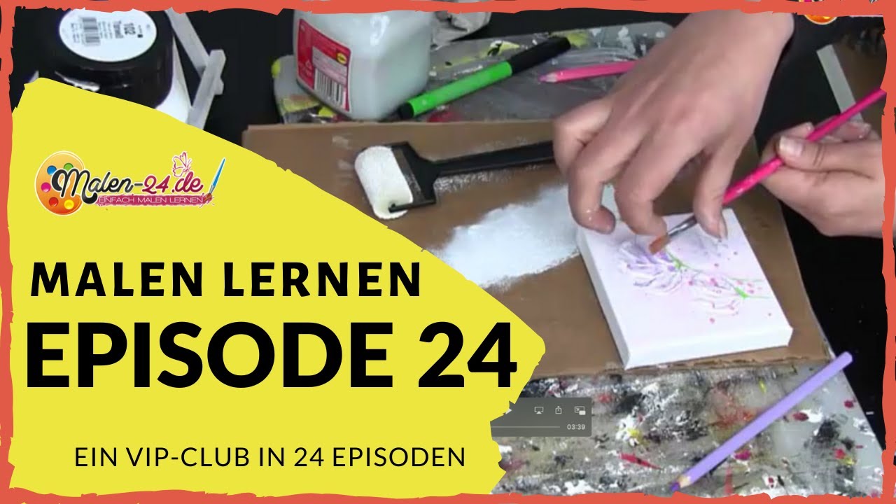 Acrylmalen Anfänger Technik | Episode 24 | Die Spritztechnik beim Acryl ...