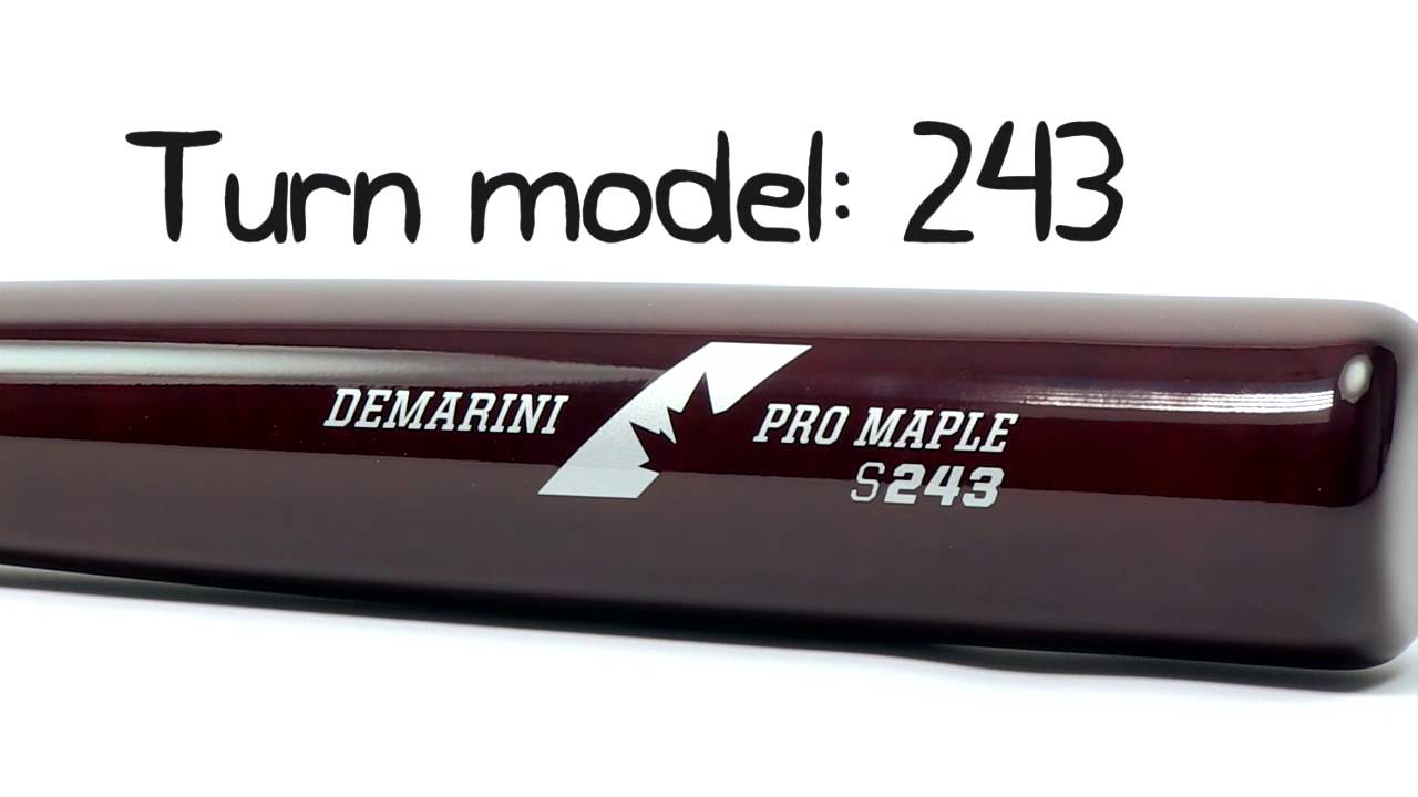 DeMarini Pro Maple Wood Composite BBCOR Bat: S243 Adult - YouTube