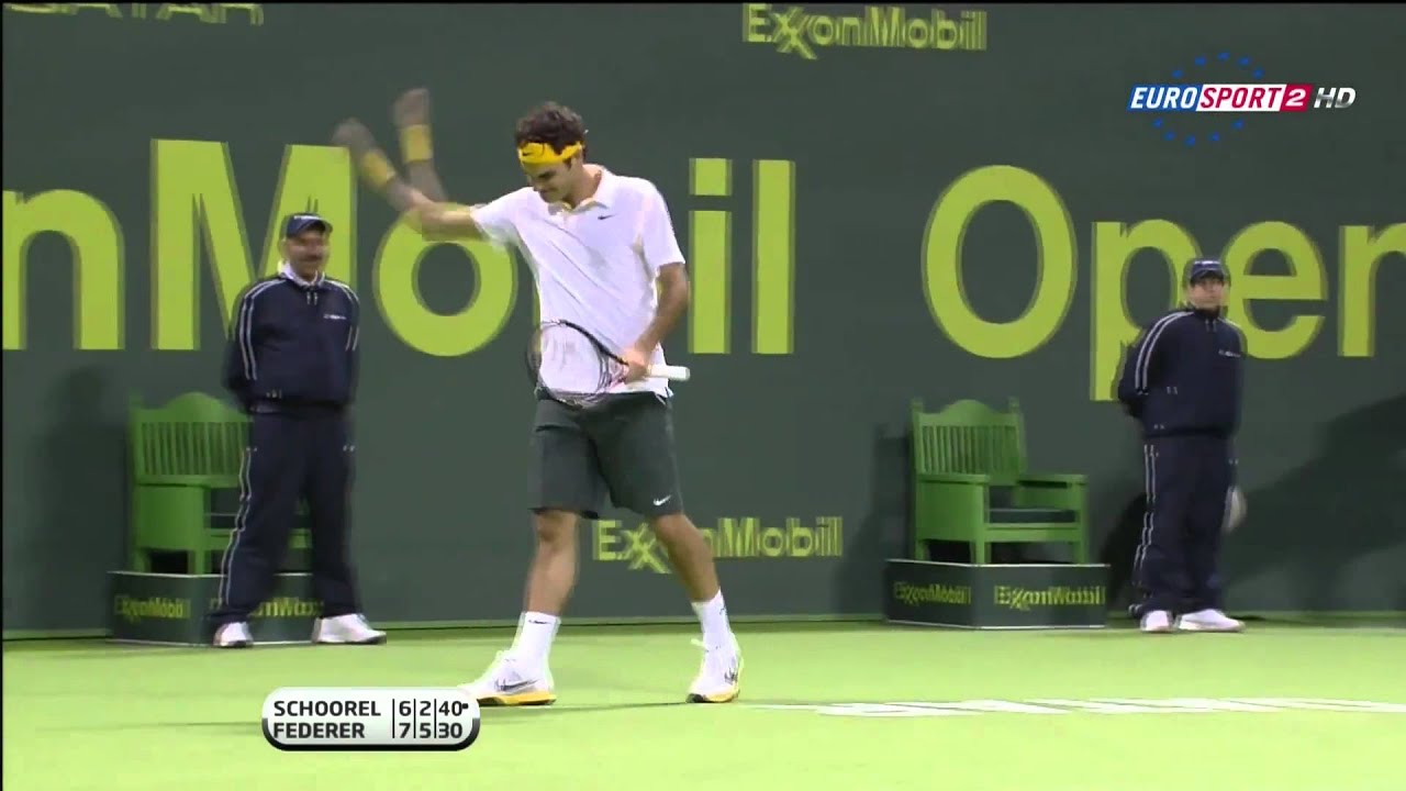 Roger Federer - Tweener Winner, Doha 2011 (HD 1080p) - YouTube