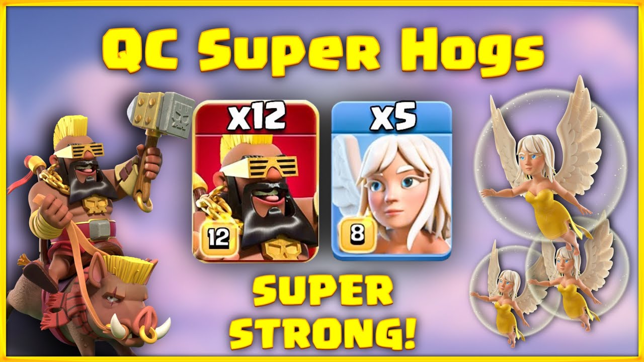 Queen Charge Super Hog Riders! - The BEST Strategy After The Update!🔥 ...