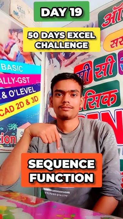 How To Sequense Function In Ms Excel Exceltips Excelfunctions Computer Exxel365 Shorts