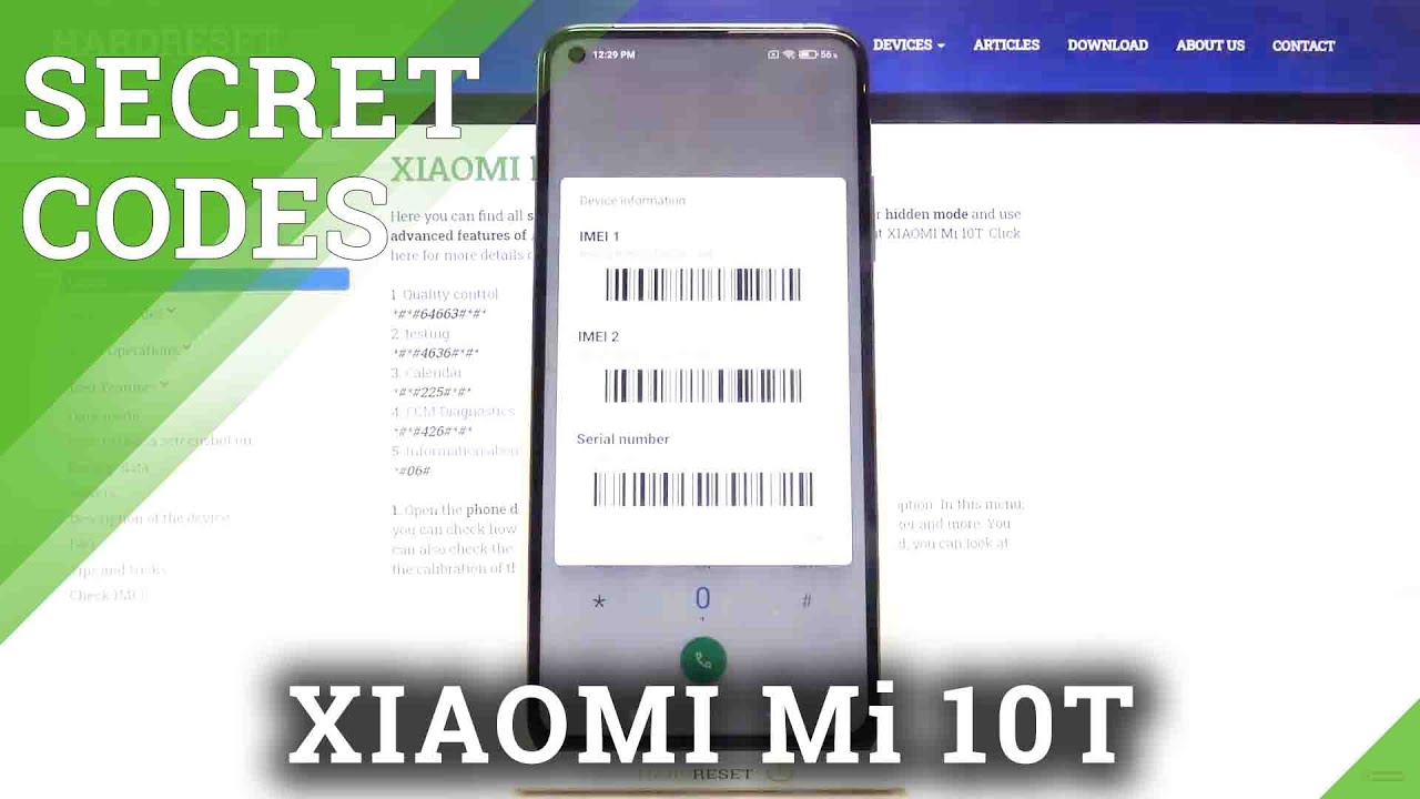 How to Use Secret Codes in XIAOMI Mi 10T – Hidden Modes - YouTube