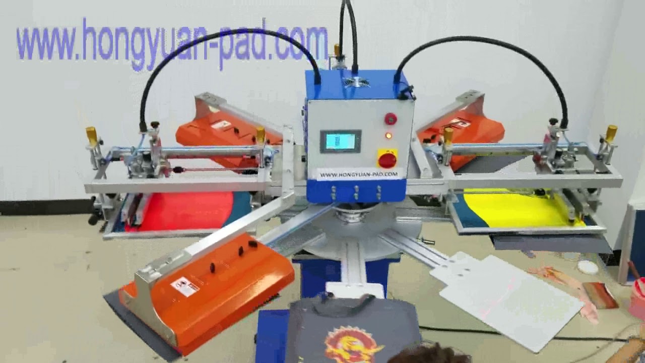 3 Colors Rapid Screen Printing Machine for Non-Woven Bags (print size ...