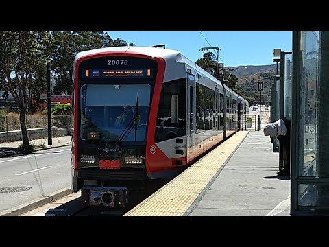 SF Muni 2017 Siemens S200 LRV4 2007 on Route KT Ingleside/Third Street ...