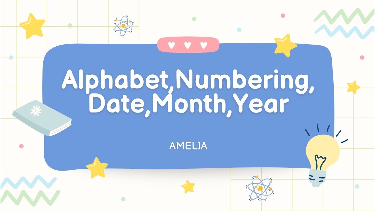 Belajar Penyebutan Alphabet,Numbering,Date,Month And Year - YouTube