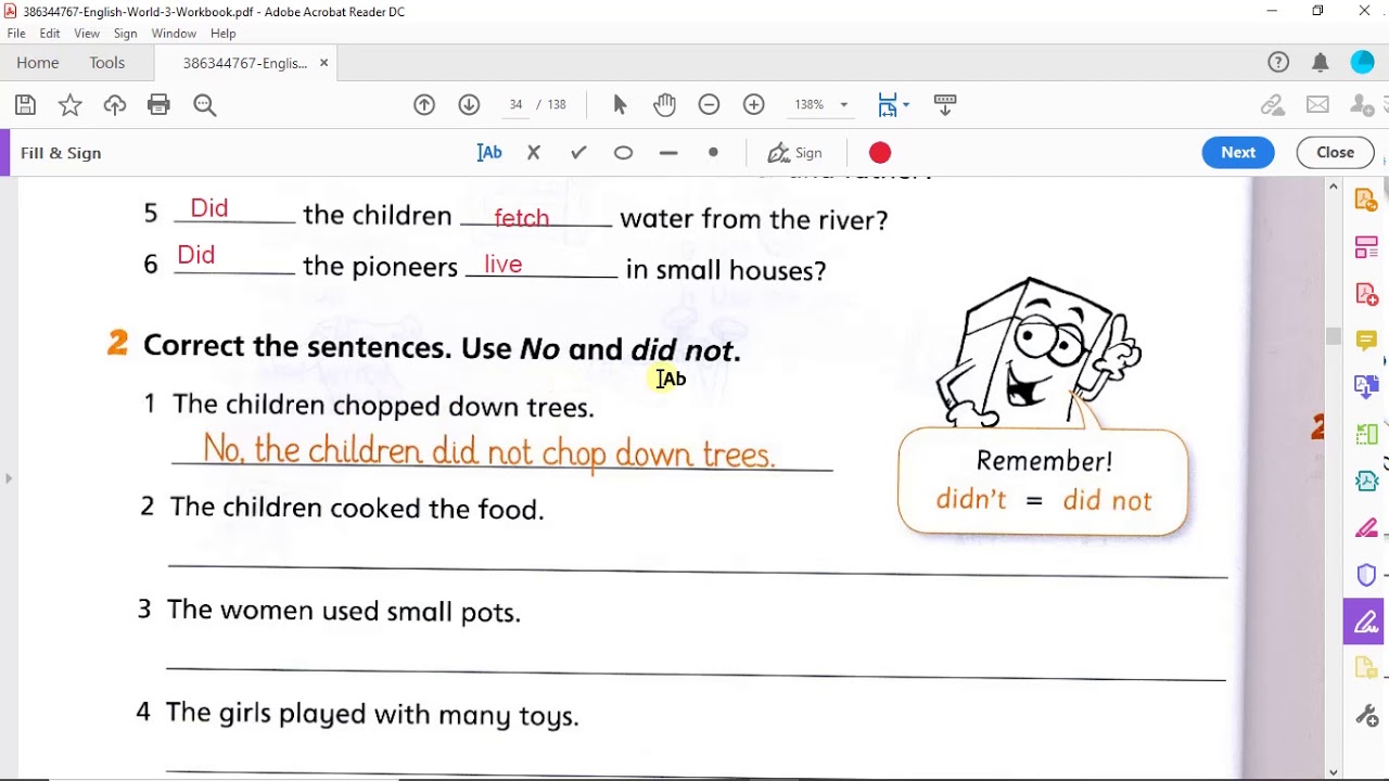 pupil's book / Grammar page 34 / 3rd grade - YouTube