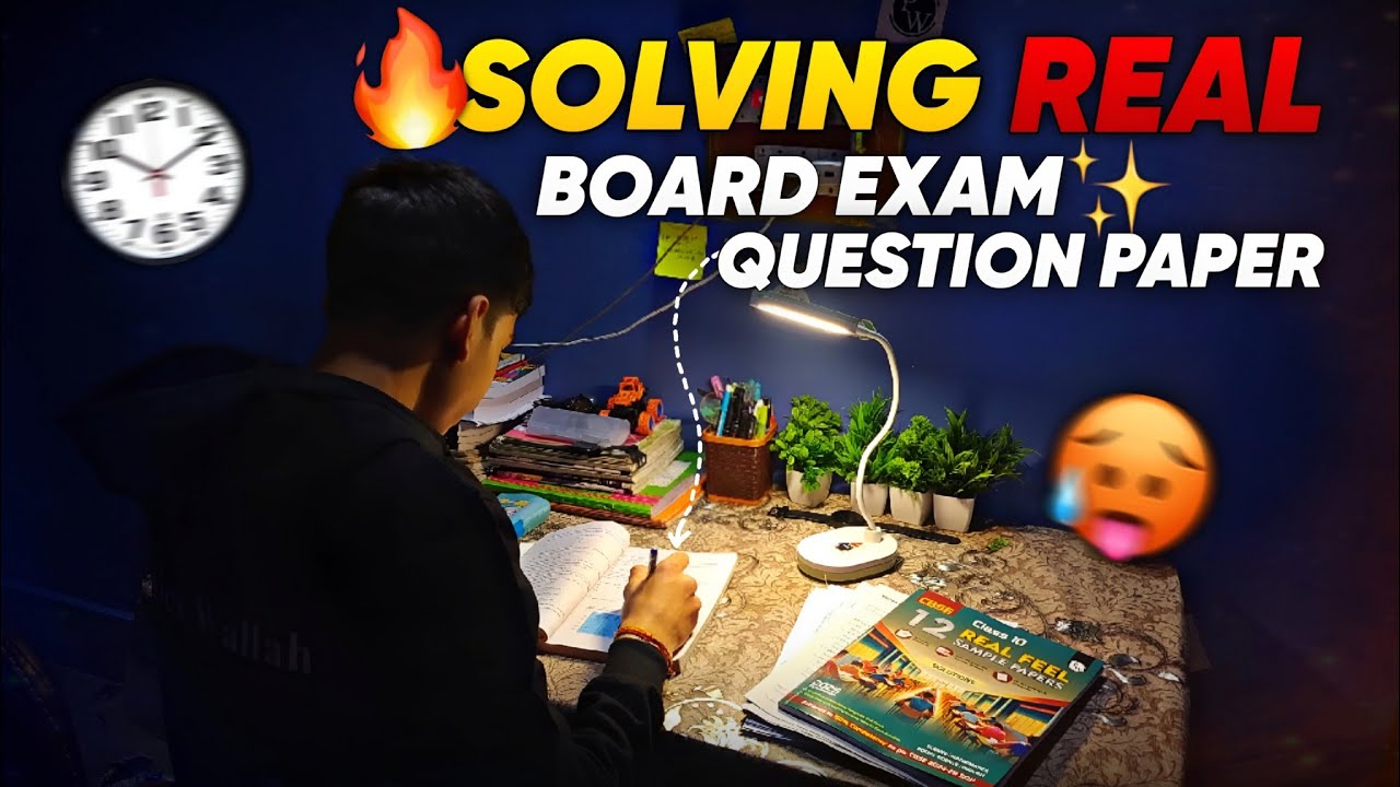 Solving Real sample paper Board Exam🤯 Question Paper📑 as a *10th grader ...
