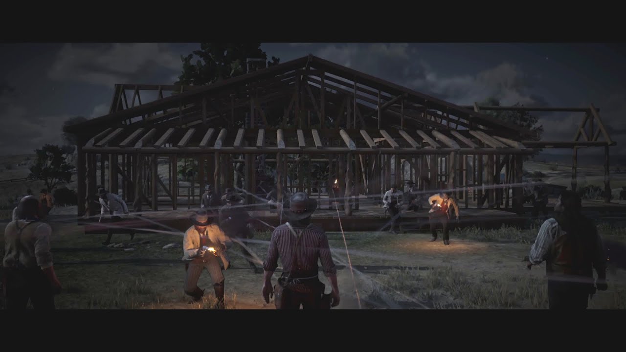 RDR2 - Bounty hunters caught John during the construction of the house ...