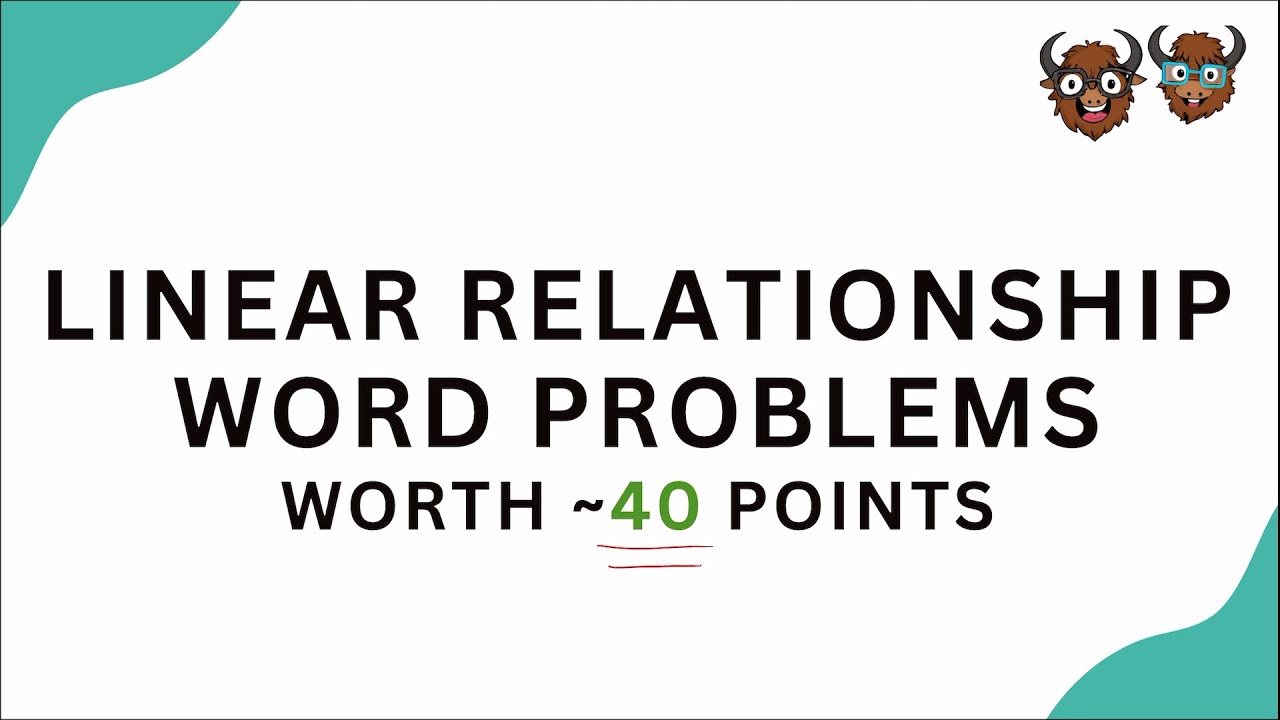 SAT Math: Linear Relationship Word Problems - YouTube