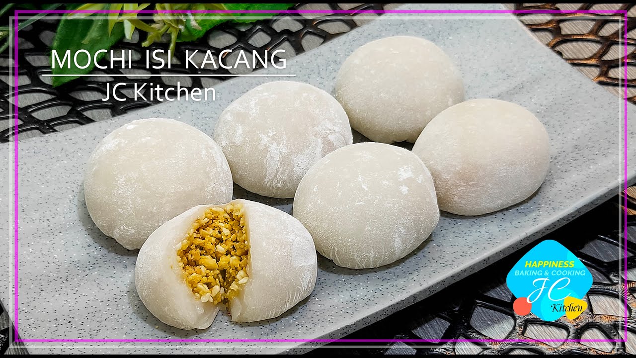 Mochi Isi Kacang Yang Lembut Gurih Dan Enak, Lumer Di Mulut - YouTube