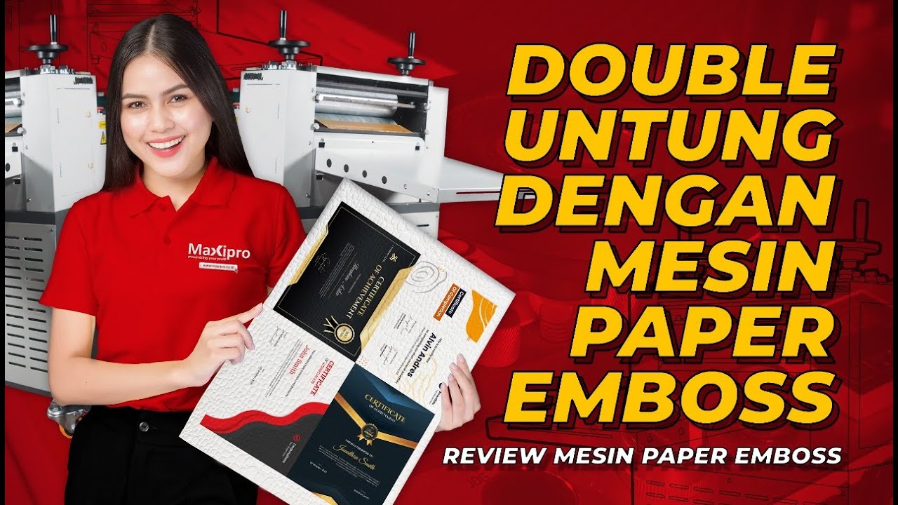 Mesin Yang Bisa Membuat Kertas LEBIH UNIK - Mesin Paper Emboss ...