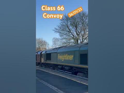 We have a train convoy 4 loco’s class 66’s #class66 #britishtrains #trains #freighttrain #convoy ...