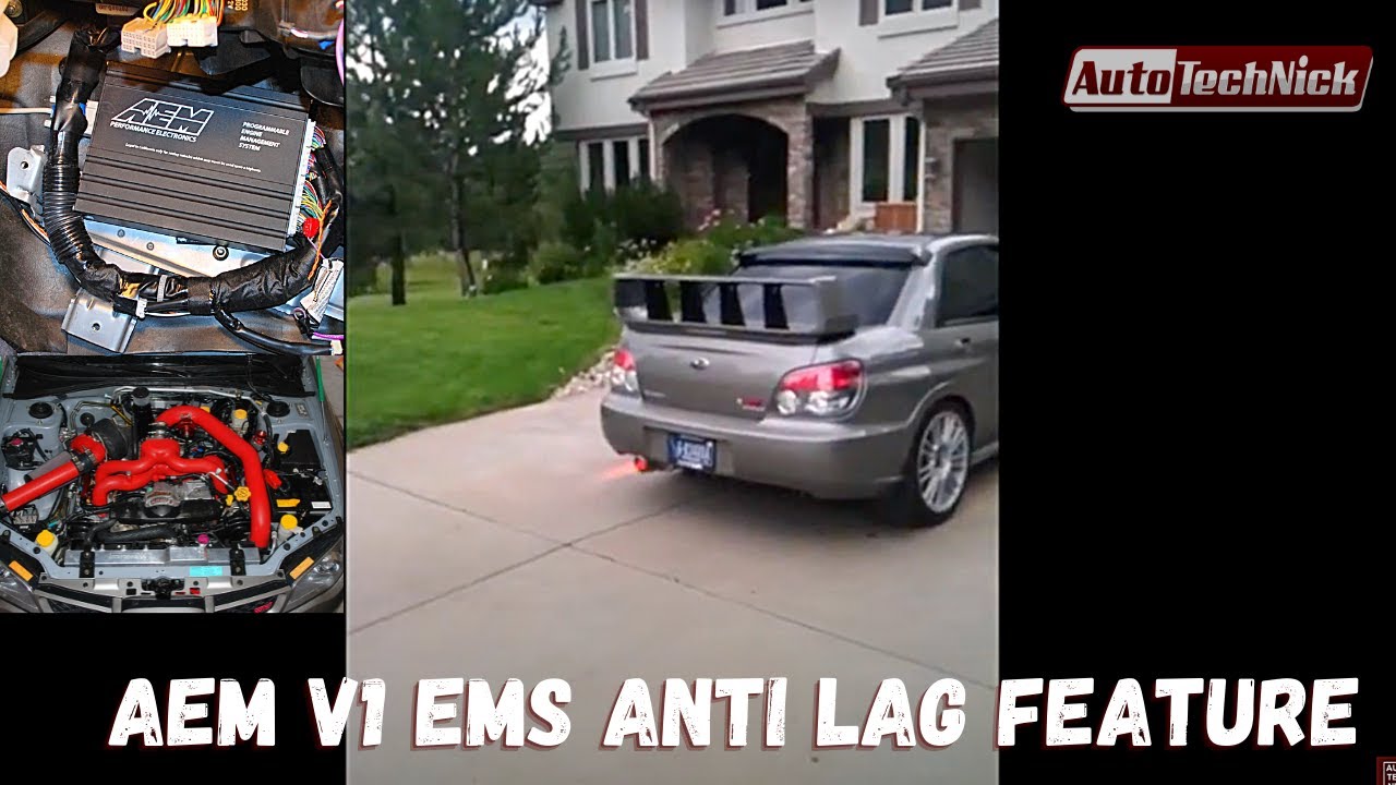 Subaru WRX STi AEM v1 Standalone Drag Race Antilag - YouTube