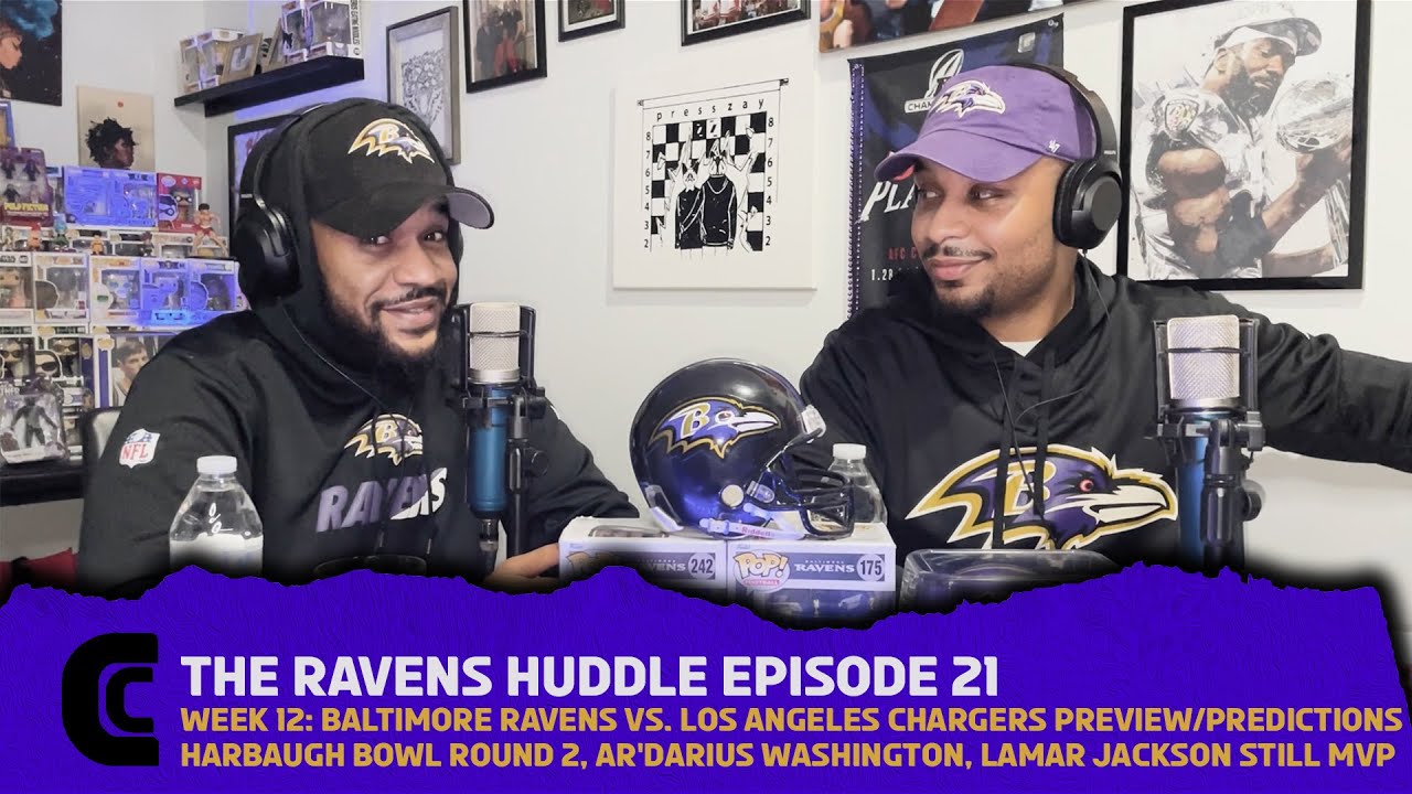 Ravens Huddle Episode 21: Ravens vs Chargers PREVIEW! Harbaugh Bowl ...