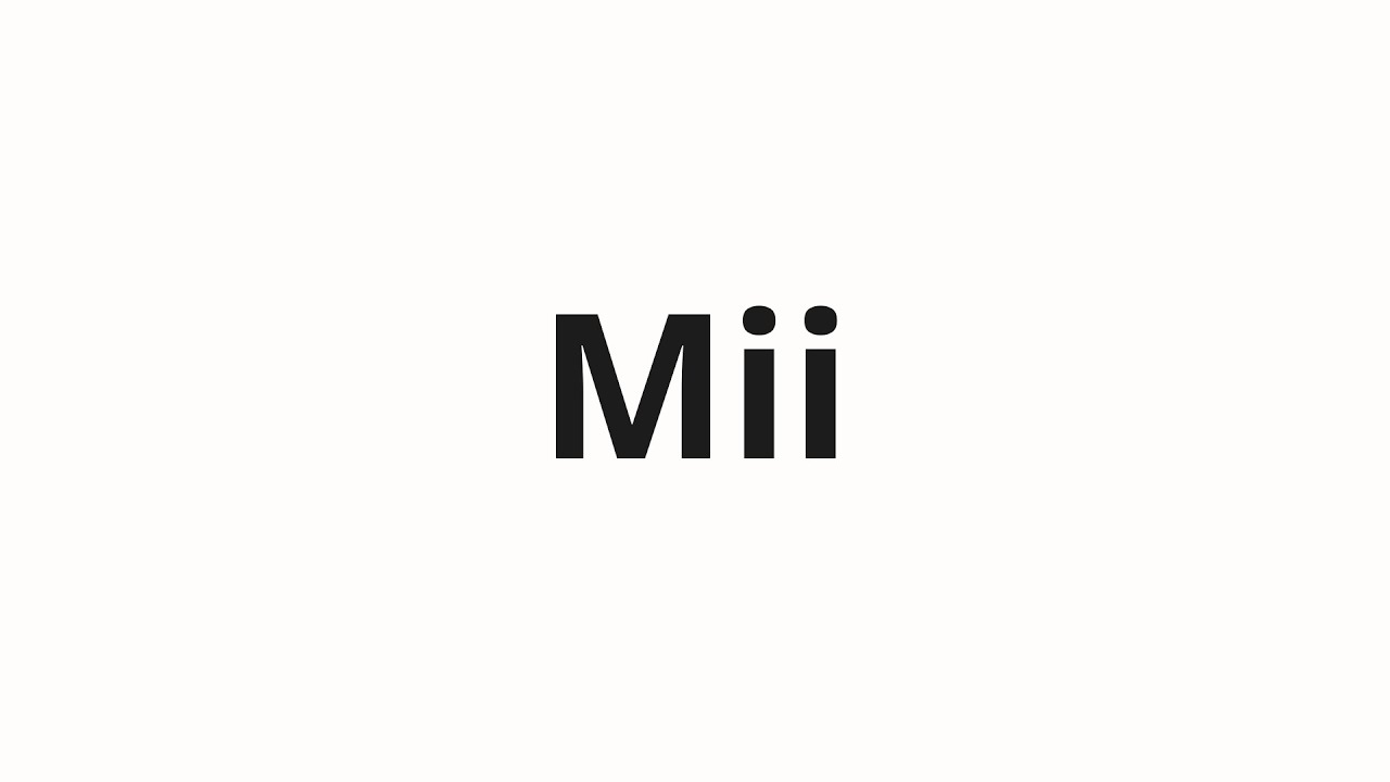 How to pronounce Mii | Мии (Mia in Russian) - YouTube