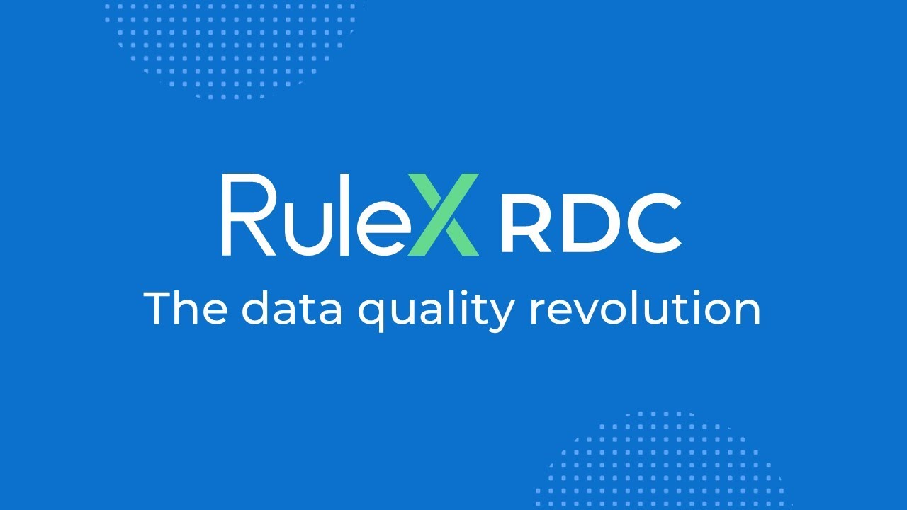 Rulex RDC: the data quality revolution - YouTube