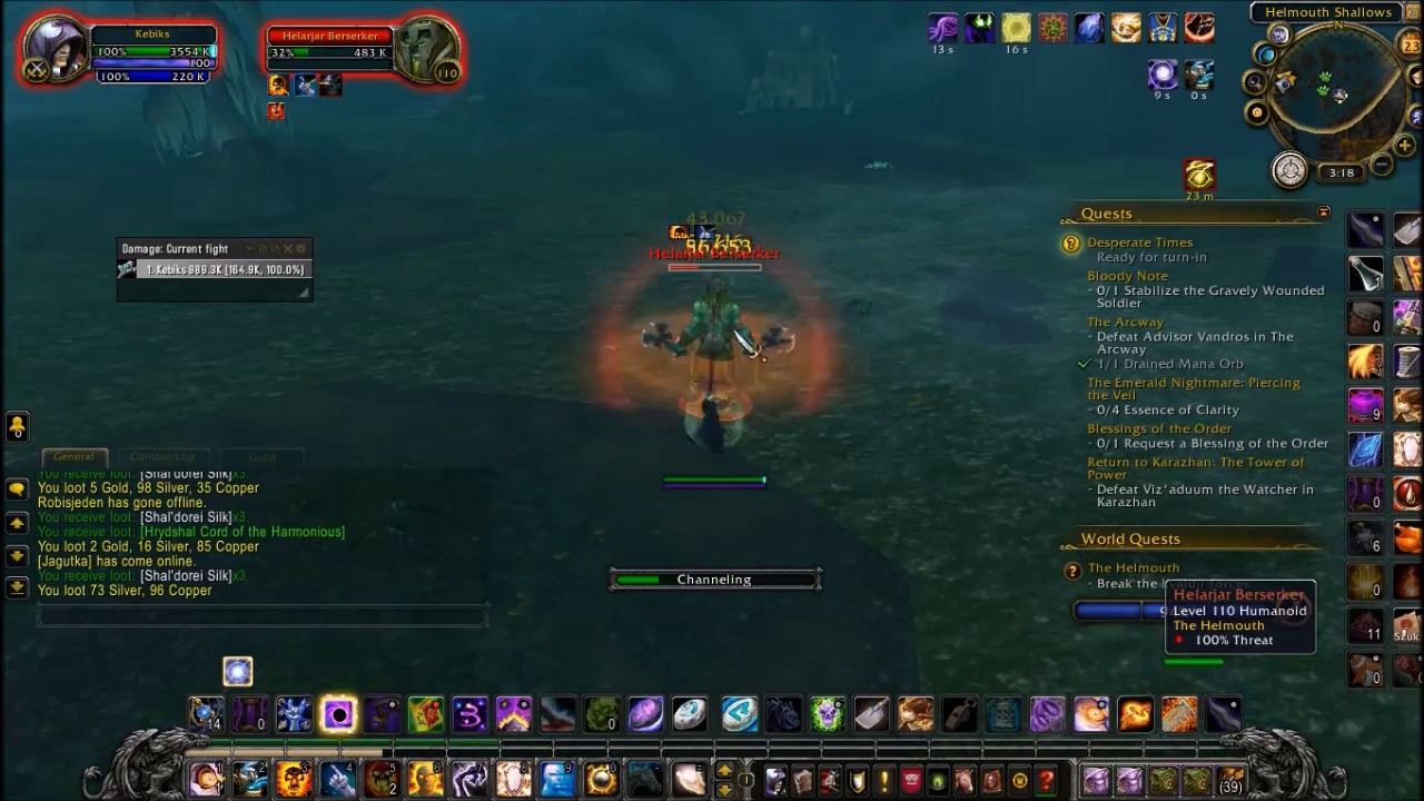 The Helmouth World Quest Stormheim World Of Warcraft - YouTube
