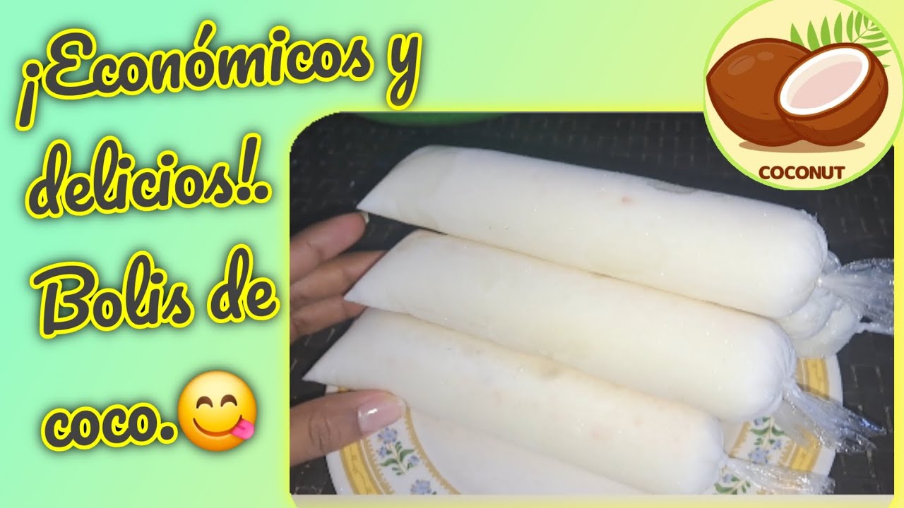 Así prepara mi mamá unos ¡MEGA BOLIS de COCO! Económicos y fáciles de hacer. #cocina #Bolis ...