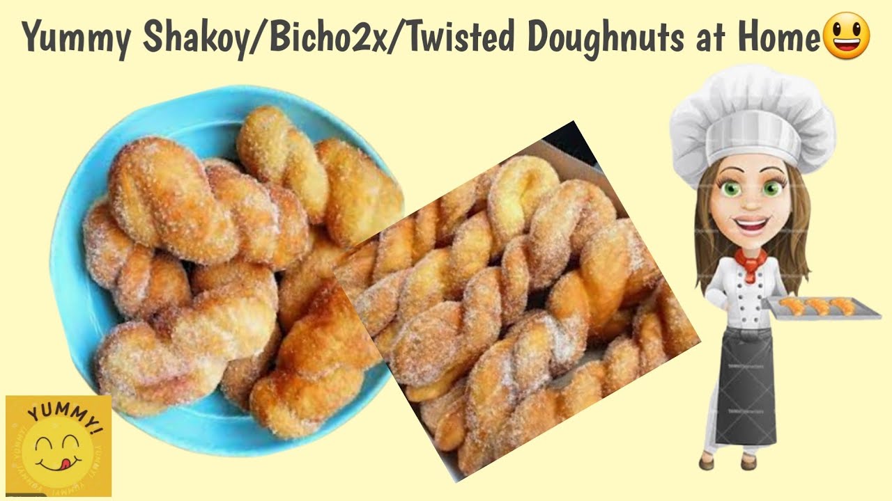 How to make soft, yummy Shakoy/Bicho-Bicho/Twisted Doughnuts at home😋💞 ...