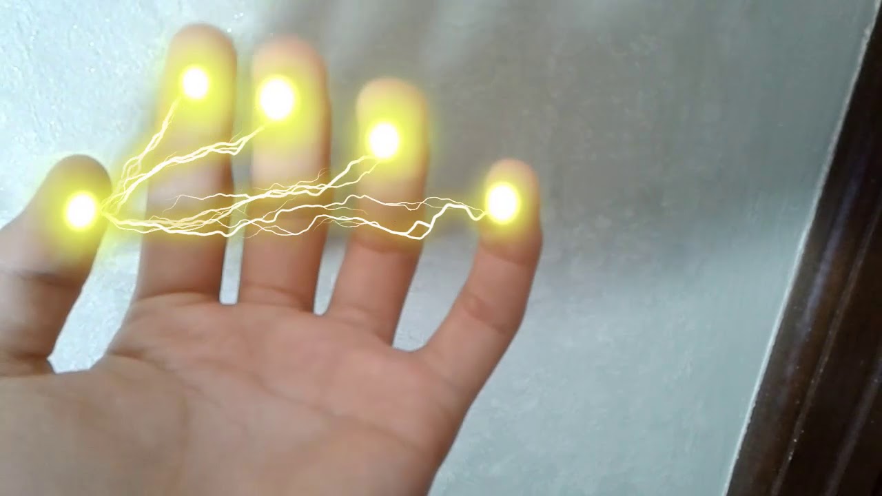 lightning between fingers EFFECT - YouTube