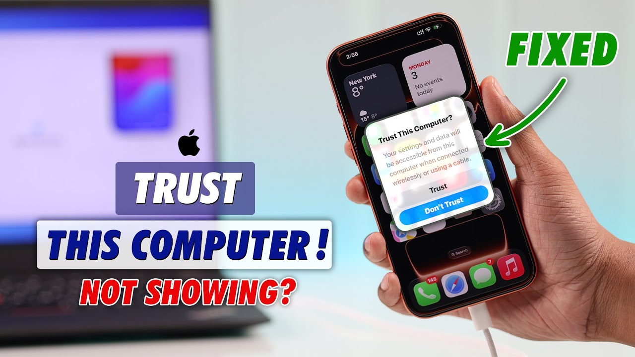 Fix: Trust This Computer Not Showing on iPhone 17 Pro Max! - YouTube