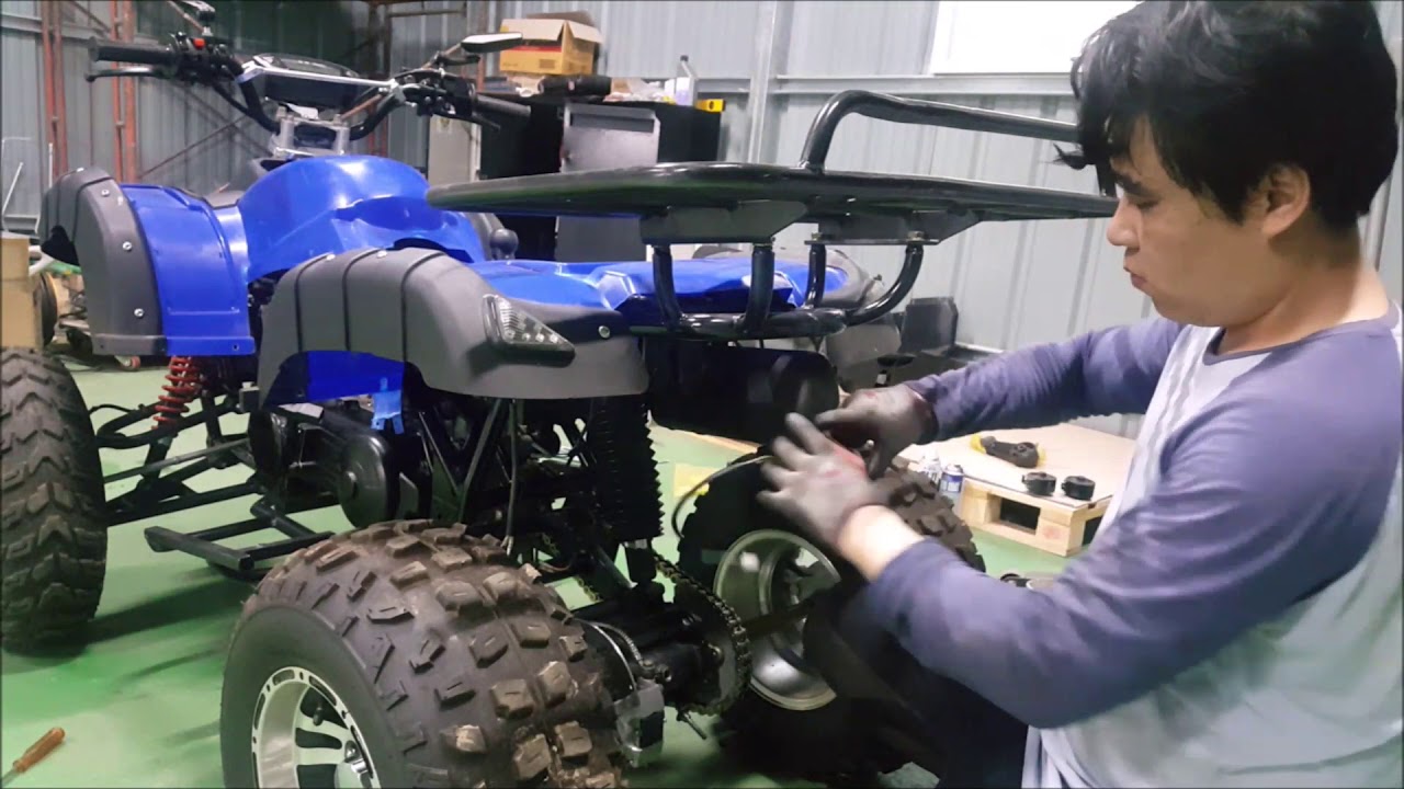자작4발 diy atv 오토바이4부 드디어 마지막 조립단계! - YouTube