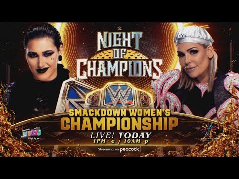 Night Of Champions 2023 - Rhea Ripley vs Natalya - YouTube