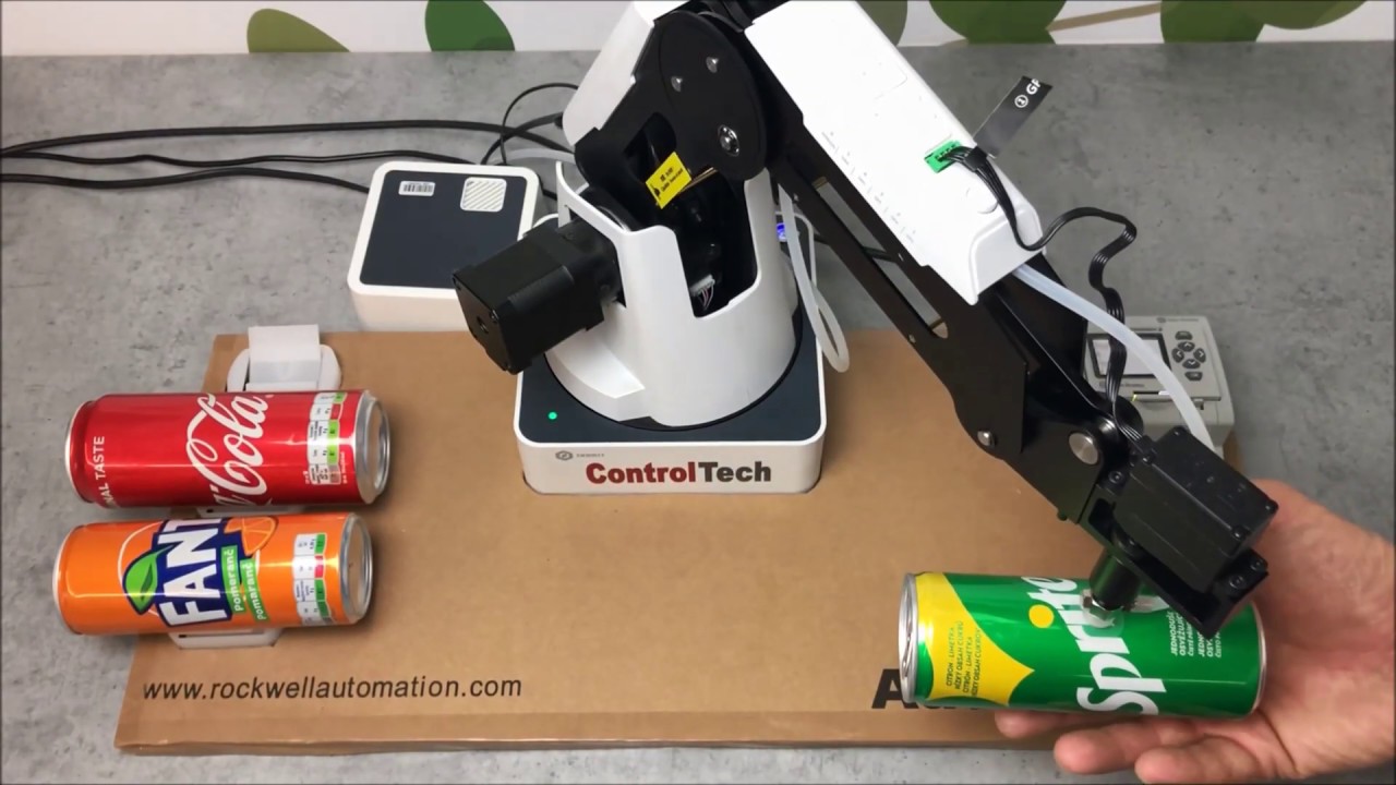 Dobot Magician & Rockwell Micro 810 PLC - YouTube