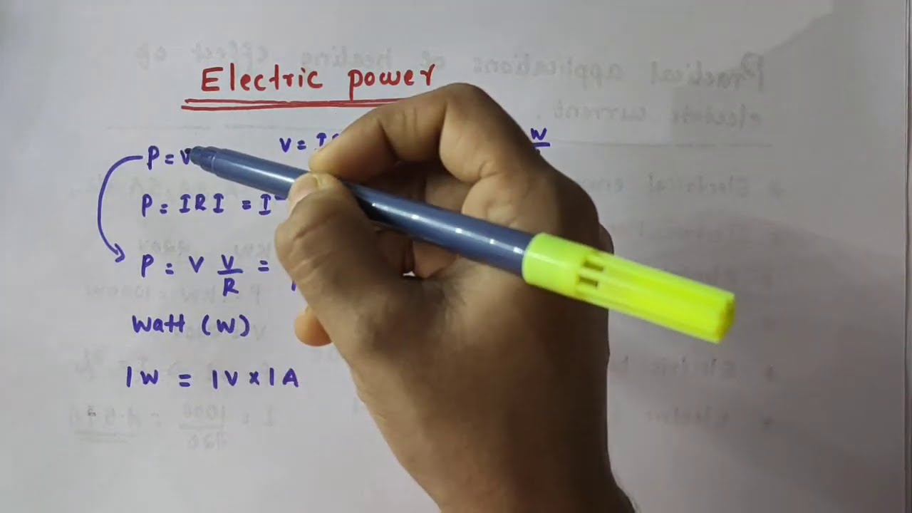 Electric power // Watt hour and Kilowatt hour// Class 10 Physics ...