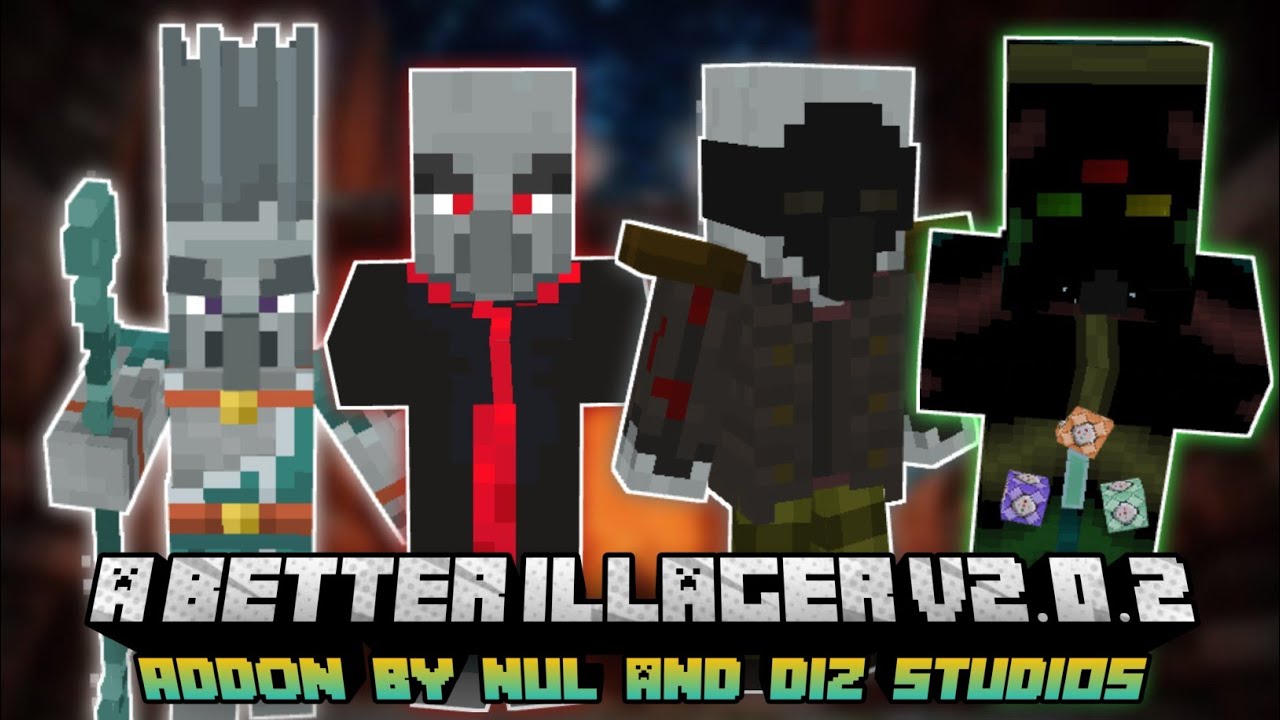 Minecraft More Illager Mod - Morellagers. A Better Illager Addon V2.0.2 ...
