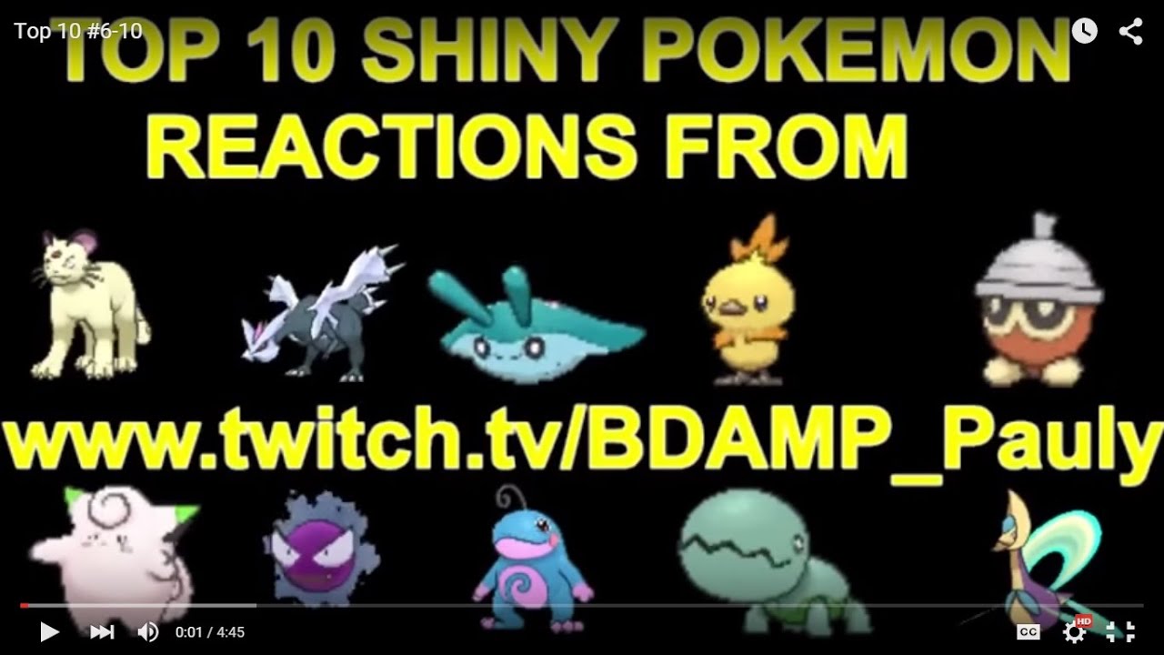 Top 10 Shiny Pokemon Reactions (Pokemon X & ORAS) - YouTube