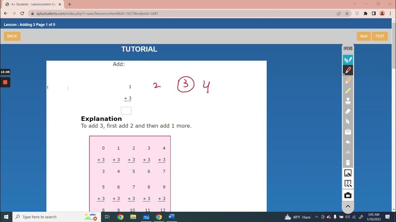 Grade 1: Adding 2, Adding 3, Adding 4 - YouTube