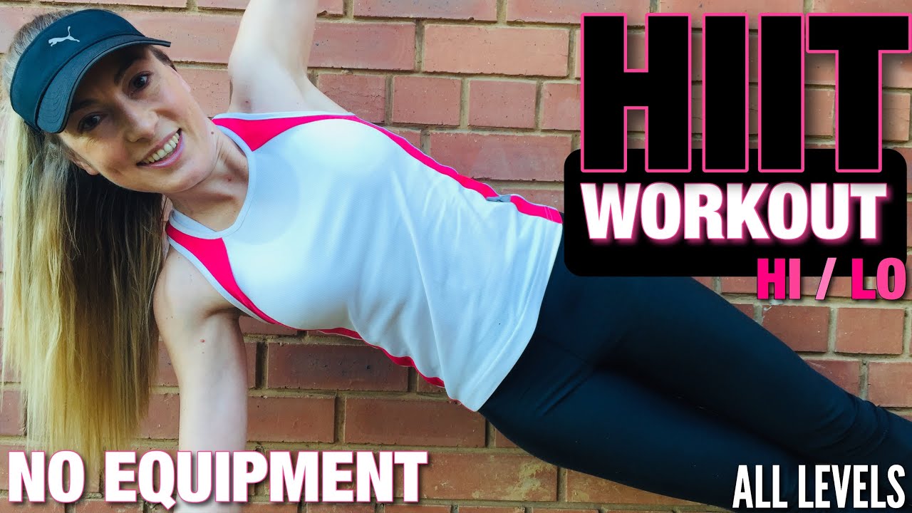HI/LO HIIT Workout, 30min incl Stretching, No Equipment, All Levels ...
